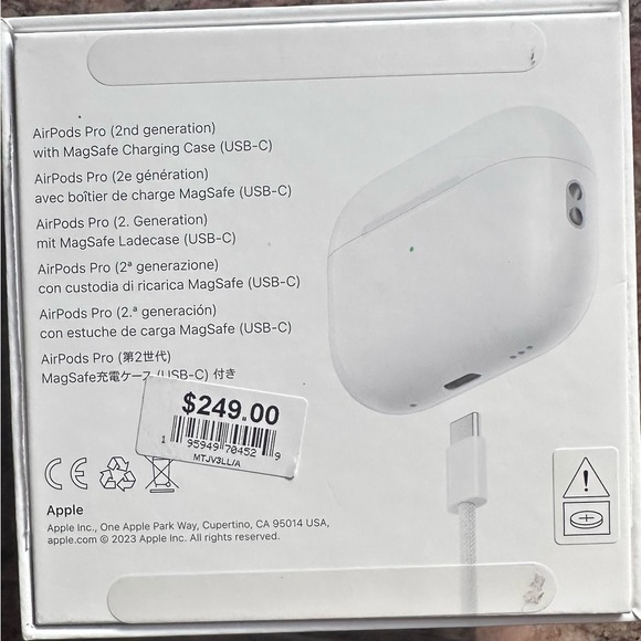 Apple | Headphones | Air Pods Pro 2nd Generation Case And Right Ear Bud ...